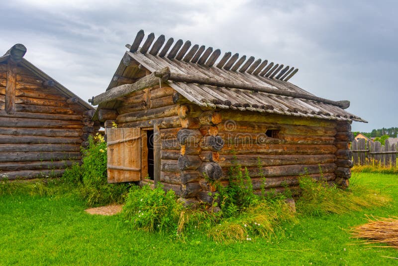 Reconstructed Timber Village from the Viking Age at Kernave, Lit ...