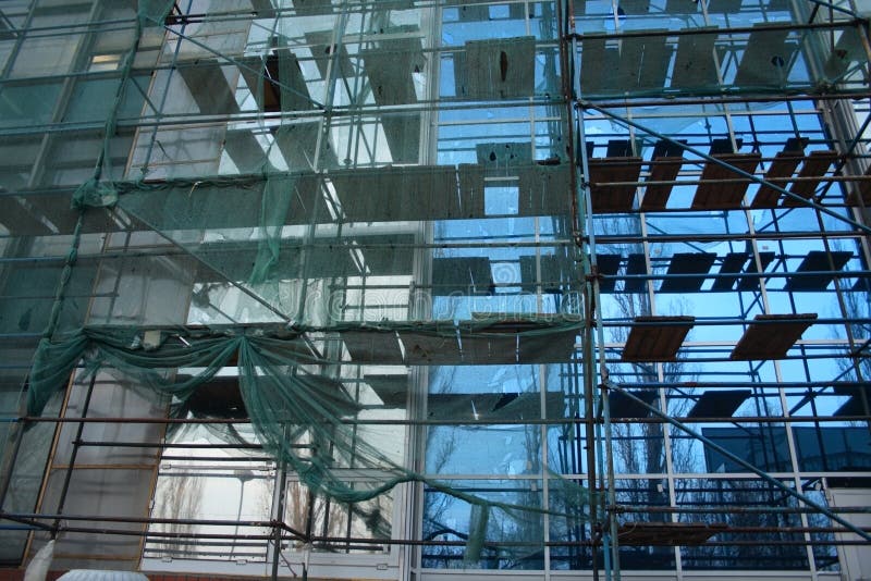 Reconstruction building stock photo. Image of real, construction - 5123794