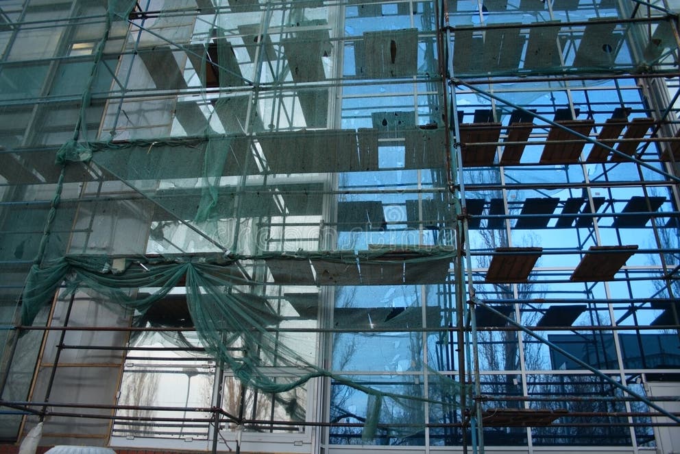 Reconstruction building stock photo. Image of real, construction - 5123794