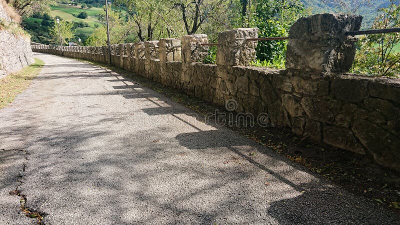 Castle road stock photo. Image of wall, roadway, castle - 127136534