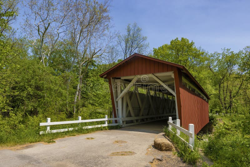 Everett Covered Bridge in Penisula, Ohio, USA Editorial Photography ...