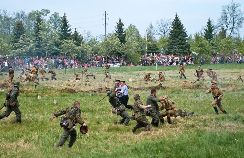 Reconstruction of the Great War Editorial Image - Image of kaliningrad ...