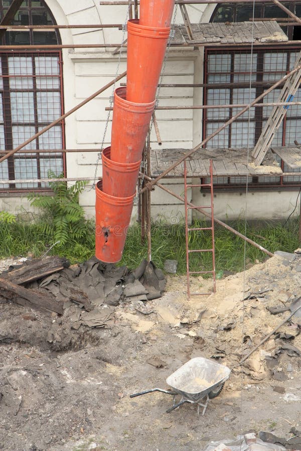 Reconstruction of a house stock image. Image of soil - 19788147