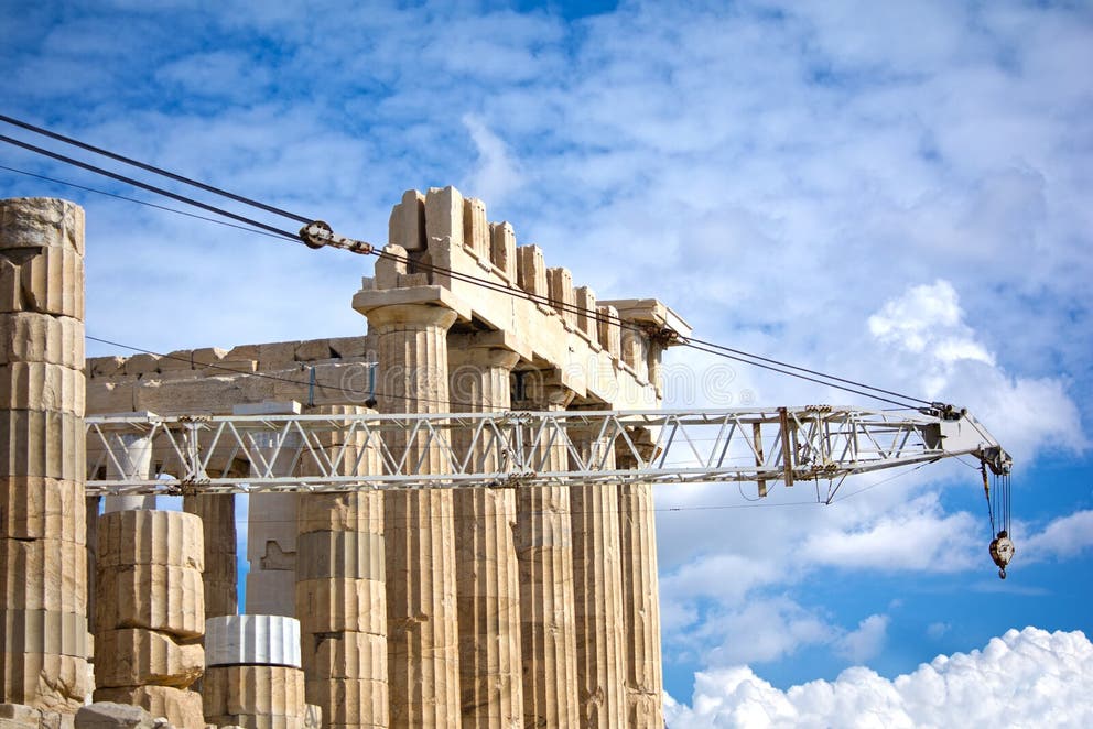 Reconstruction of Parthenon Editorial Photo - Image of capital ...