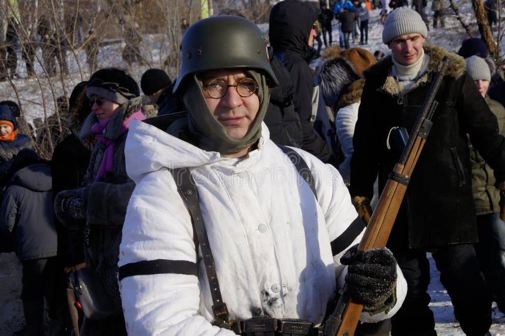 Reconstruction of the Second World War in Voronezh Editorial Stock ...