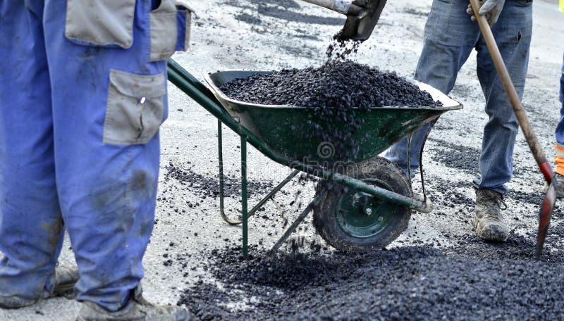 Reconstruction of a Street Road,municipal Work Stock Photo - Image of ...