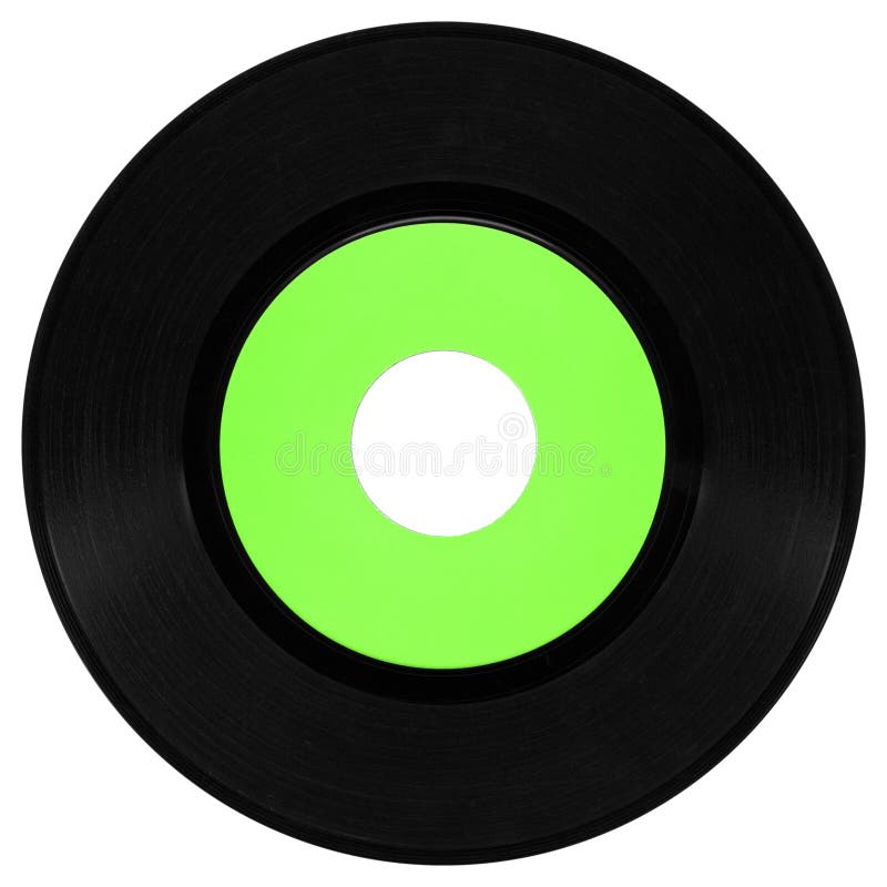 Seven Inch Vinyl Record on White Stock Vector - Illustration of inch ...
