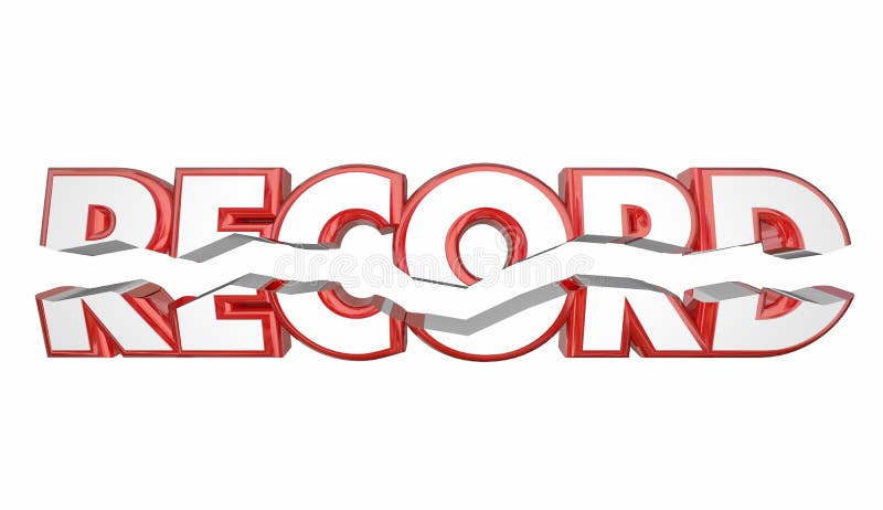 Record Breaker Top Score Best Result Word Stock Illustration ... Record Breaker Top Score Best Result Word Stock Illustration ...