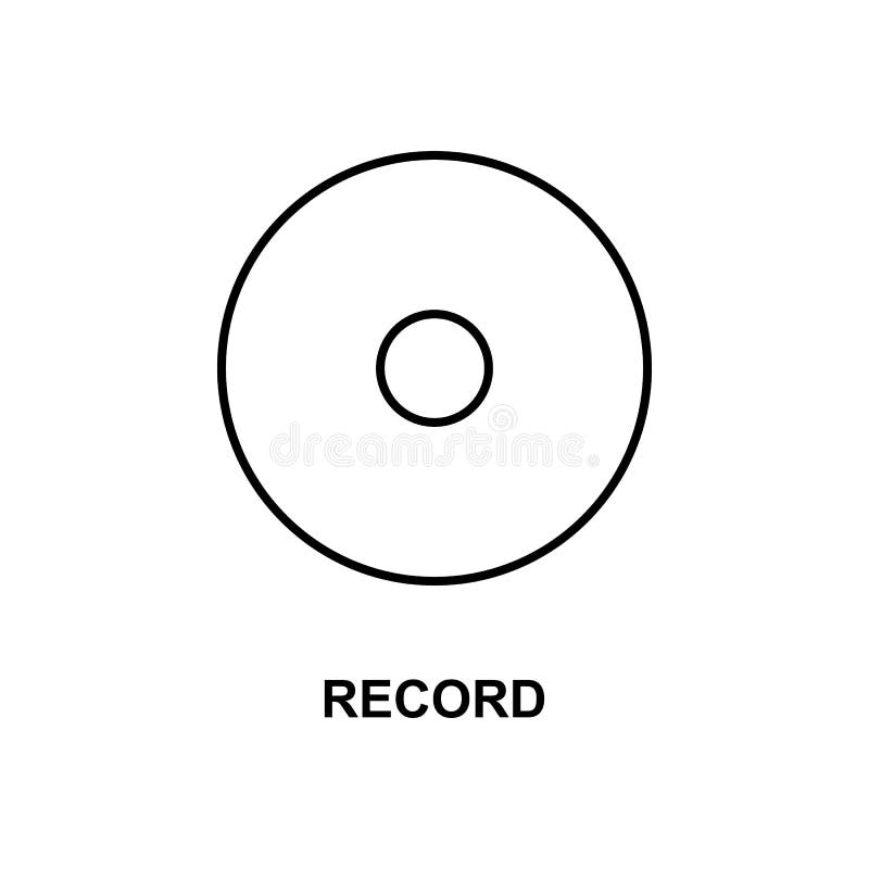 Record Button Icon. Element of Simple Web Icon with Name for Mobile ...