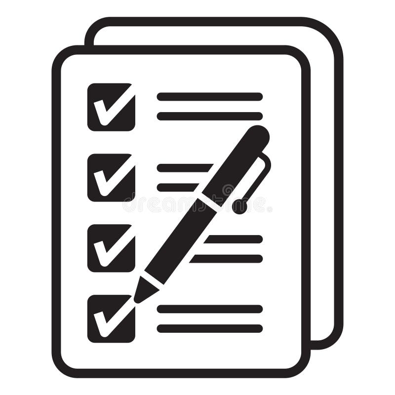 Check Sheet Icon. Record Checklist Paper. Stock Vector - Illustration ...