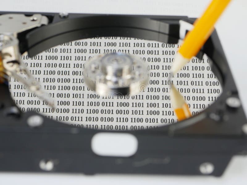 Record of data stock photo. Image of internals, closeup - 80733564