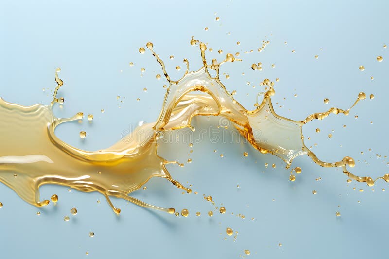 Brown Liquid on a Surface with Dynamic Movement and Artistic Expression ...