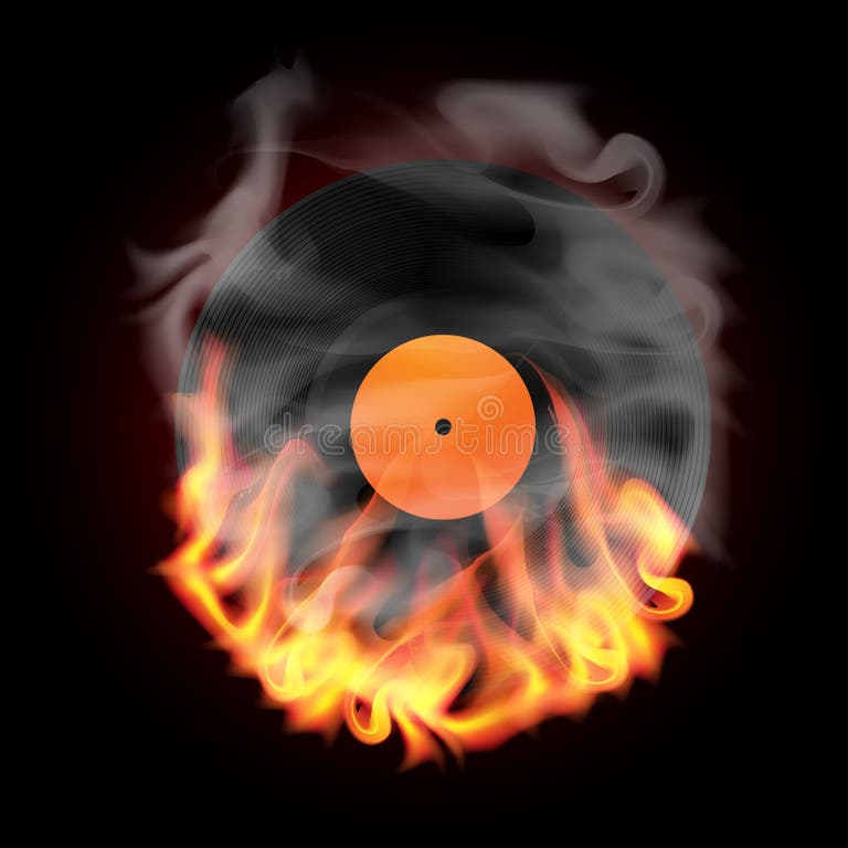 Vinyl Record Fire Stock Illustrations – 1,044 Vinyl Record Fire Stock ...