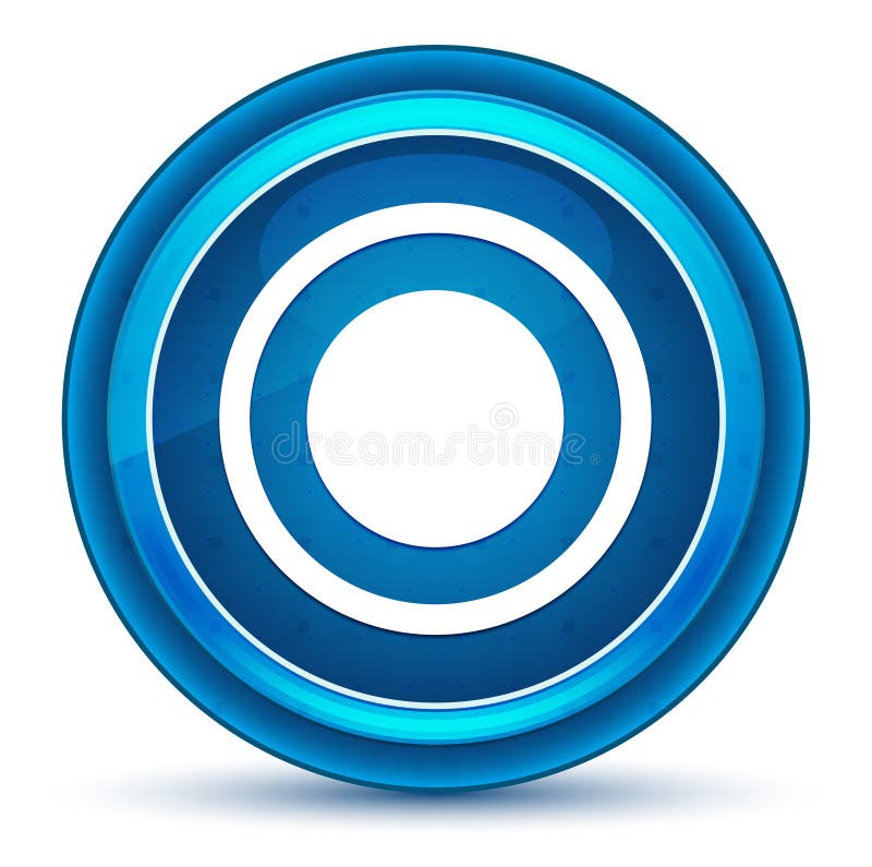 Control Eyeball Glossy Elegant Blue Round Button Abstract Stock ...
