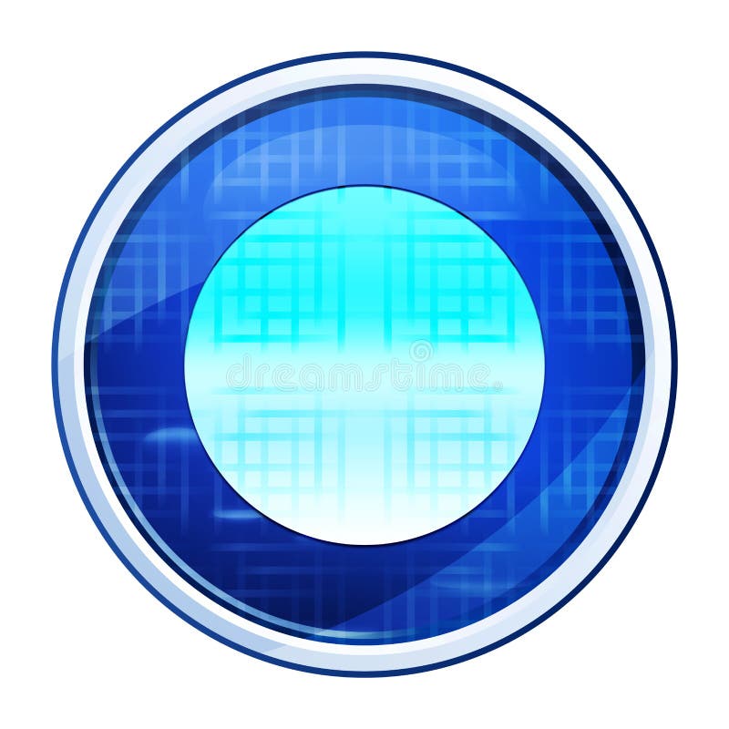 Record Icon Futuristic Blue Round Button Vector Illustration Stock ...