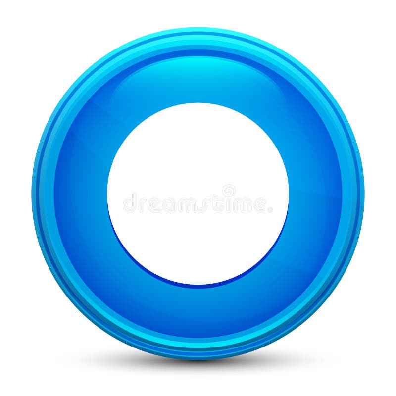 Record Icon Glass Shiny Blue Round Button Isolated Design Vector ...