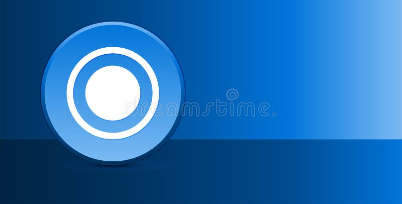 Record Icon Glassy Modern Blue Button Abstract Background Stock ...