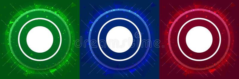 Record Icon Elegant Modern Design Abstract Buttons Set Illustration ...