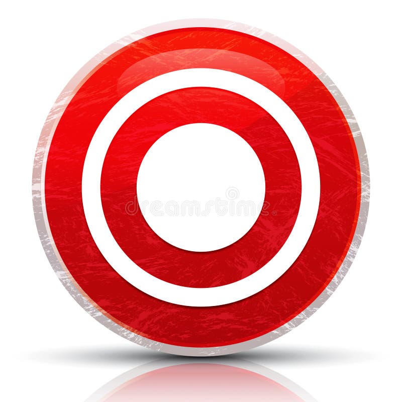 Record Icon Metallic Grunge Abstract Red Round Button Illustration ...