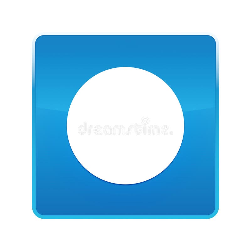 Record Icon Shiny Blue Square Button Stock Illustration - Illustration ...