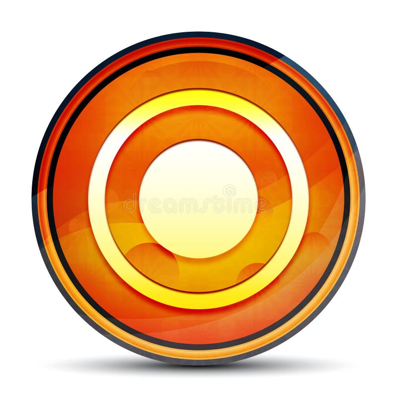 Record Icon Shiny Bright Orange Round Button Illustration Stock Photo ...