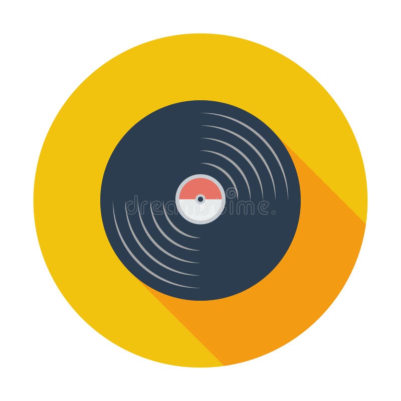 Record icon. stock vector. Illustration of plastic, equipment - 96203168