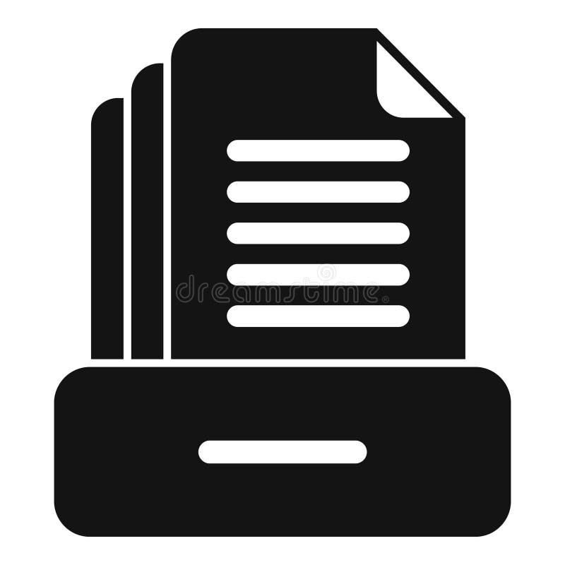 Record Keeping Budget Icon Simple Vector. Documentation File Stock ...