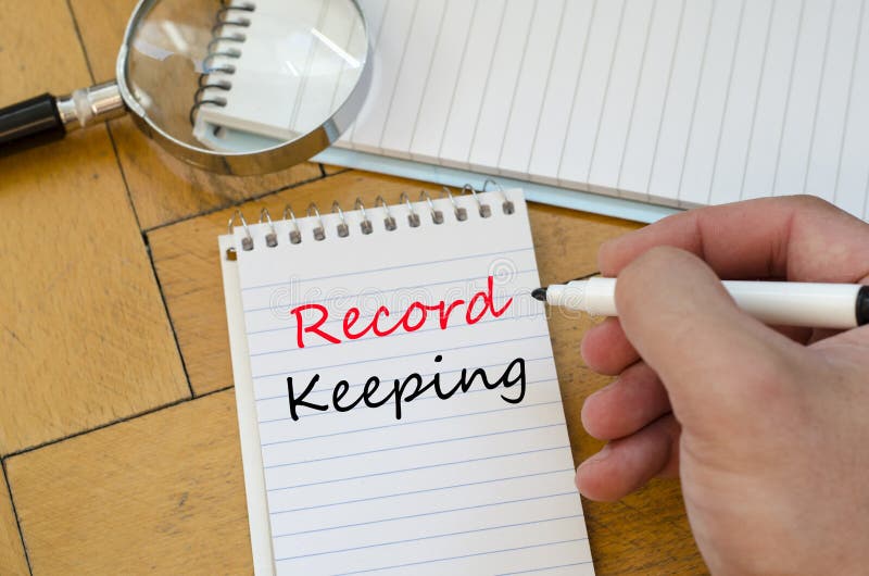 Record Keeping Write on Notebook Stock Photo - Image of organize ... Record Keeping Write on Notebook Stock Photo - Image of organize ...