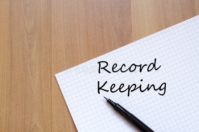 Record Keeping Write on Notebook Stock Photo - Image of organizer ... Record Keeping Write on Notebook Stock Photo - Image of organizer ...