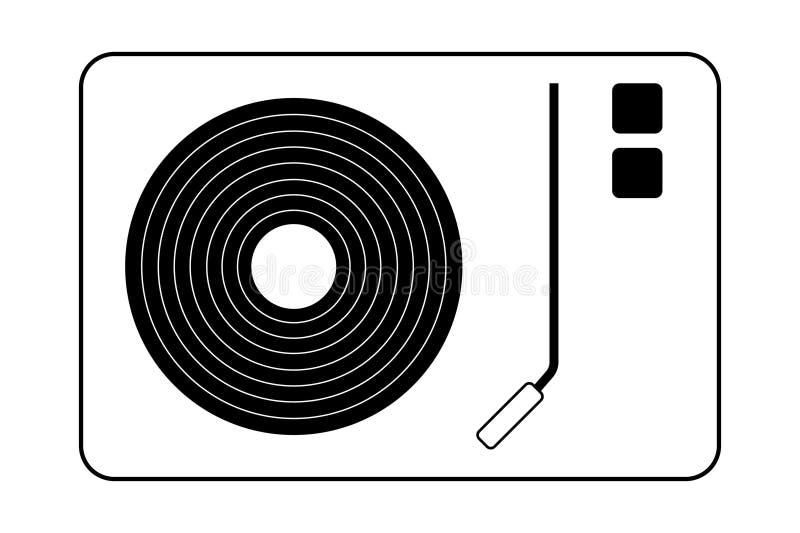 Record Label Player Icon - Vector Illustration Stock Vector ...