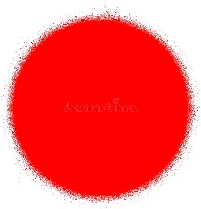 Record Media Graffiti Spray Icon in Red Over White Stock Vector ...