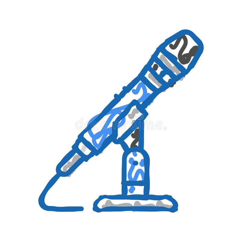 Record Mic Microphone Icon Doodle Illustration Stock Vector ...