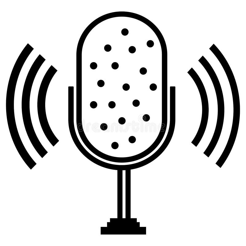 Record Microphone Icon Vector Illustration Eps 10, Sound Concept. Stock ...