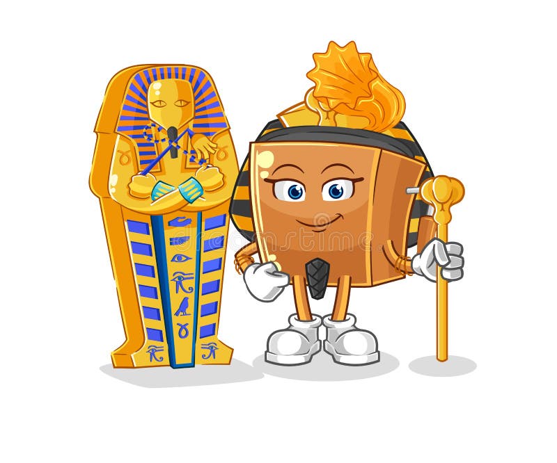 Record Player Ancient Egypt Cartoon. Cartoon Mascot Vector Stock Vector ...