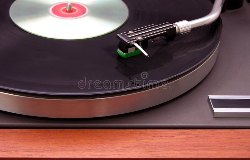 Record Player with CD stock photo. Image of club, techno - 2303202