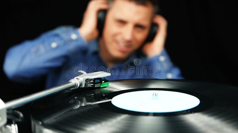 Record player cinemagraph stock footage. Video of grooves - 66488986