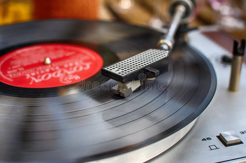 Record player stock photo. Image of music, track, audio - 72465026