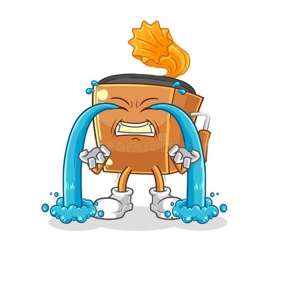 Record Player Crying Illustration. Character Vector Stock Vector ...