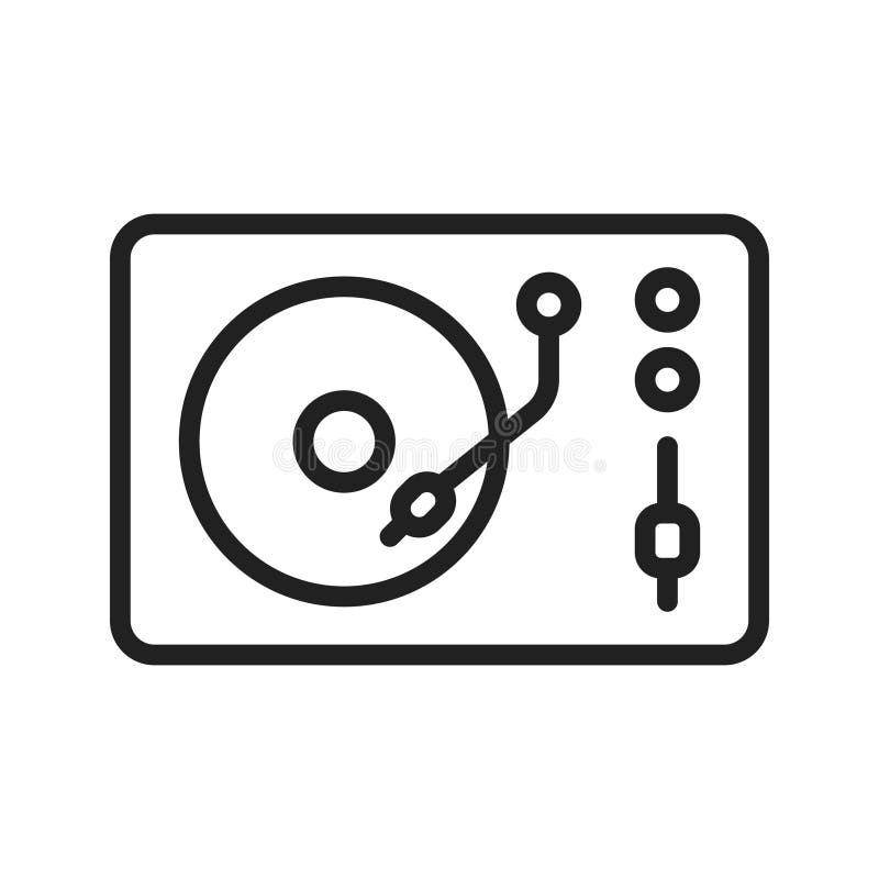 Record Player Icon Vector Image. Suitable for Mobile Apps, Web Apps and ...