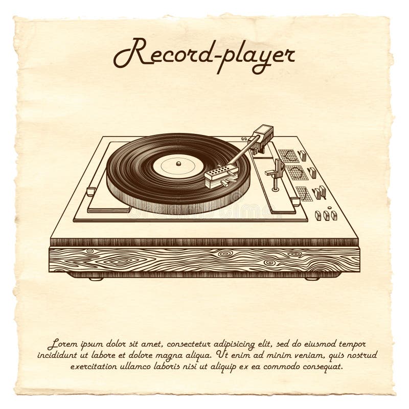 Vinyl Record Engraving Stock Illustrations – 270 Vinyl Record Engraving ...