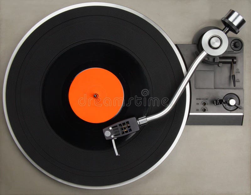 Record Player with Phonorecord Stock Image - Image of record, rock ...