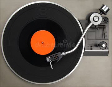 Record Player with Phonorecord Stock Image - Image of record, rock ...