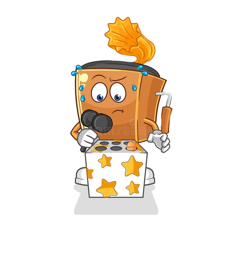 Record Player Play Whack a Mole Mascot. Cartoon Vector Stock Vector ...