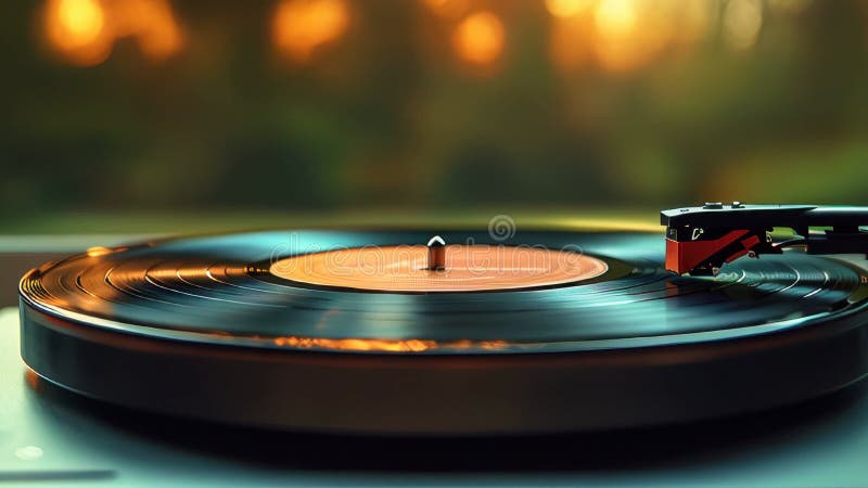 Record Player Playing a Song on a Turntable Stock Video - Video of ...