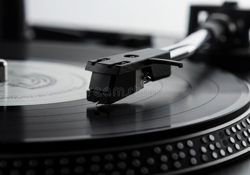 A Record Player with a Stylus on a Record AI Generated Stock ...
