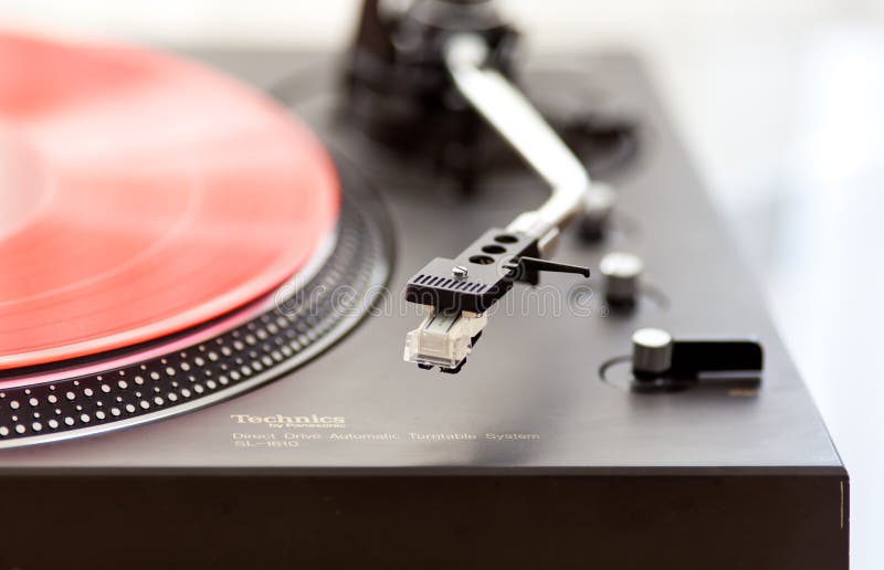 Record Player Tonearm Headshell Closeup Editorial Stock Photo - Image ...