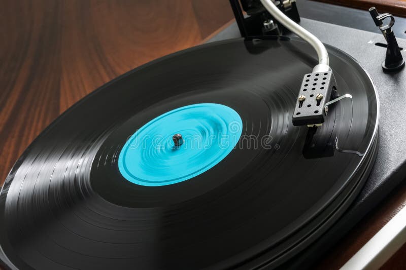 Record Player, Vinyl Turntable Record Player, while Playing the Record ...