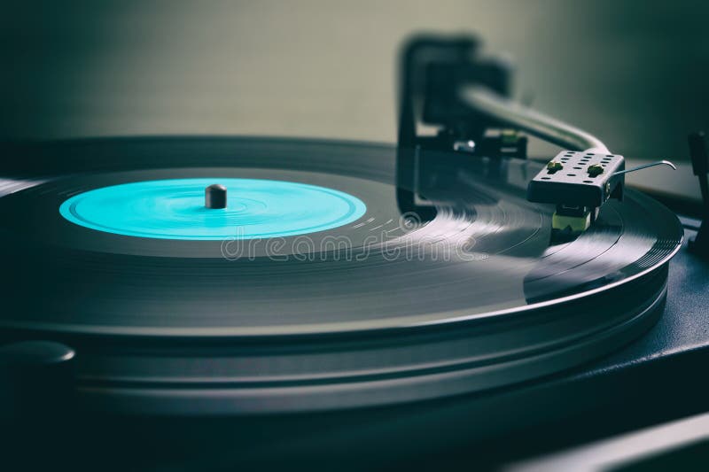 Record Player, Vinyl Turntable Record Player, while Playing the Record ...
