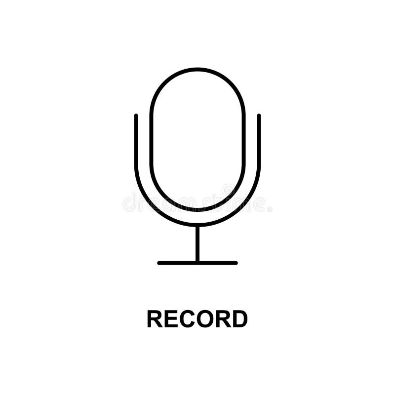 Record Sign Icon. Element of Simple Web Icon with Name for Mobile ...