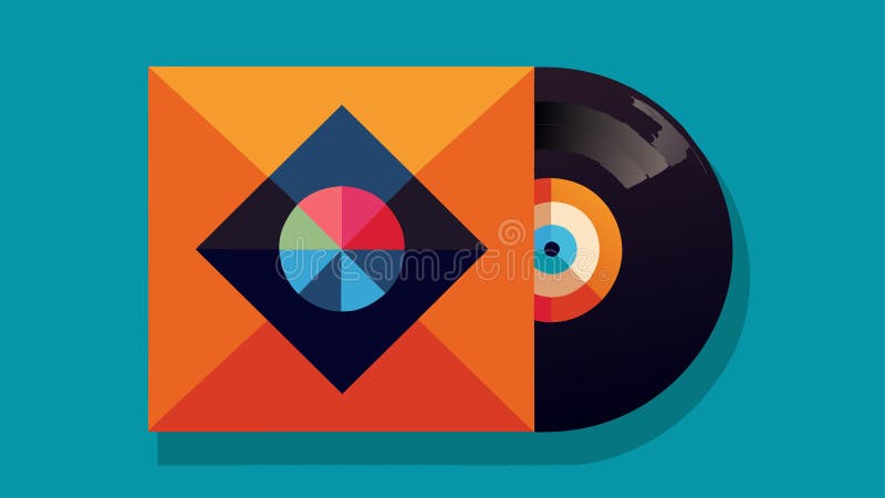 A Record Sleeve with a Minimalist and Sleek Design Featuring a Simple ...